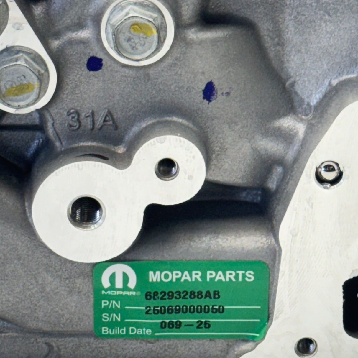 68293288AB Genuine Mopar Right Side Cylinder Head – Truck To Trailer