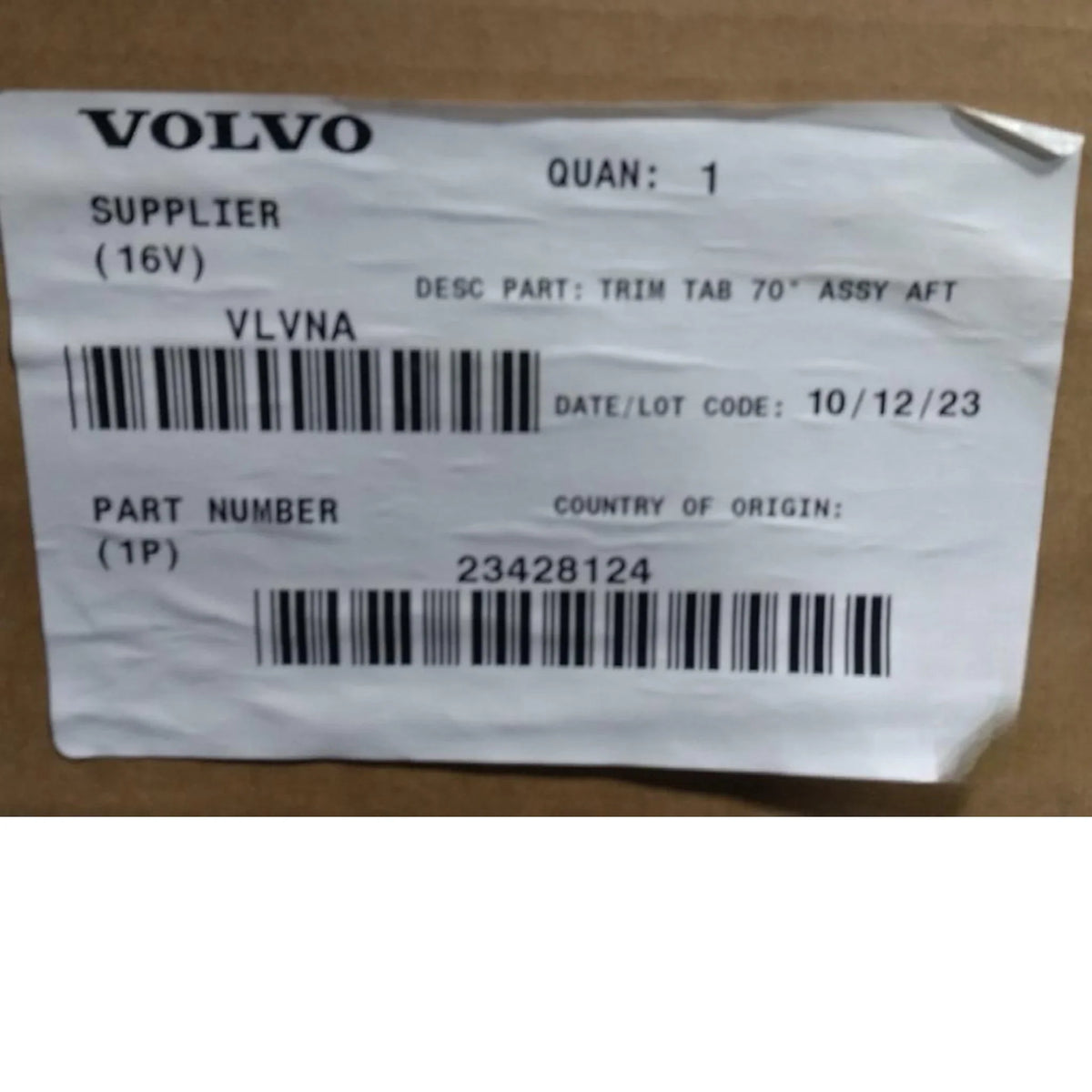 23428124 Genuine Mack Deflector – Truck To Trailer