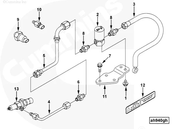 Cummins 3926039 Starting Aid Tube – Truck To Trailer