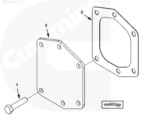 Cummins 4345700 Cover Plate – Truck To Trailer