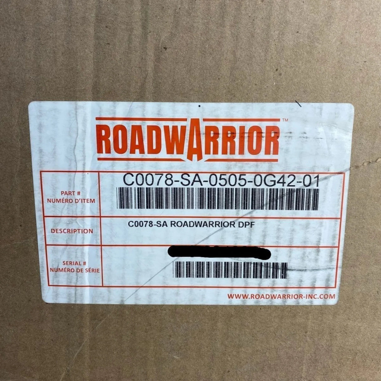 C0078-SA Roadwarrior Dpf Diesel Particulate Filter – Truck To Trailer