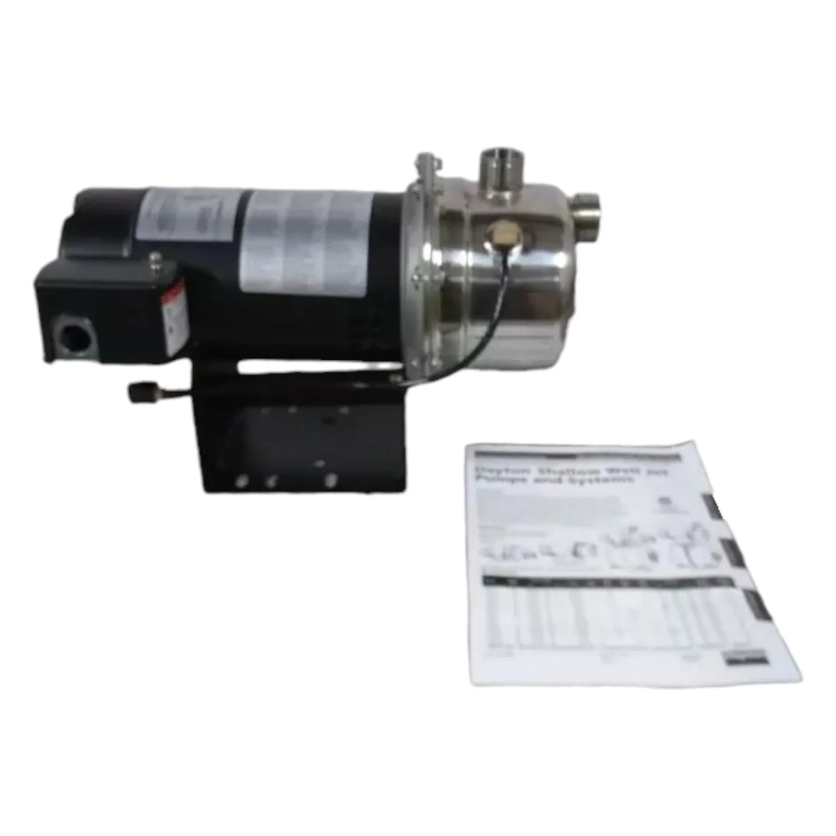 4HEZ1 Dayton NPT Discharge Shallow Well Jet Pump 3/4 HP 115/230VAC 1 I ...