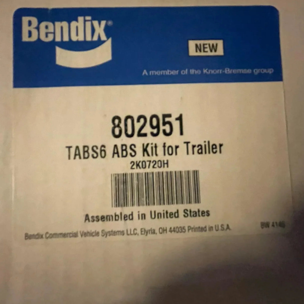 802951 Genuine Bendix ABS Kit For Trailer – Truck To Trailer