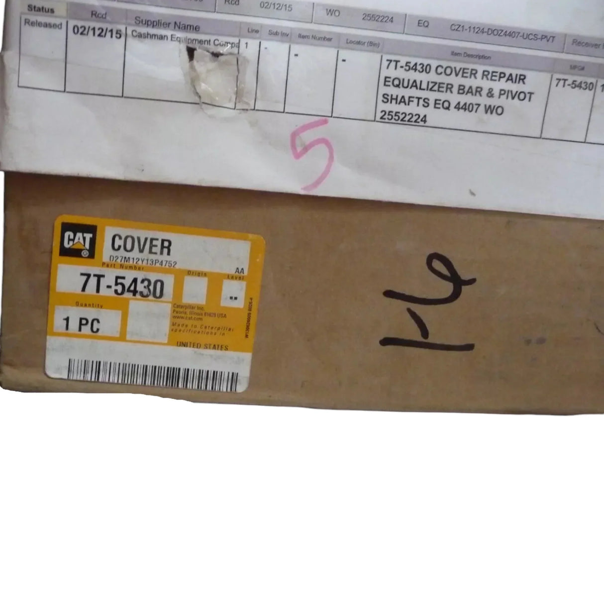 7T-5430 CAT Track Roller Frame Cover – Truck To Trailer