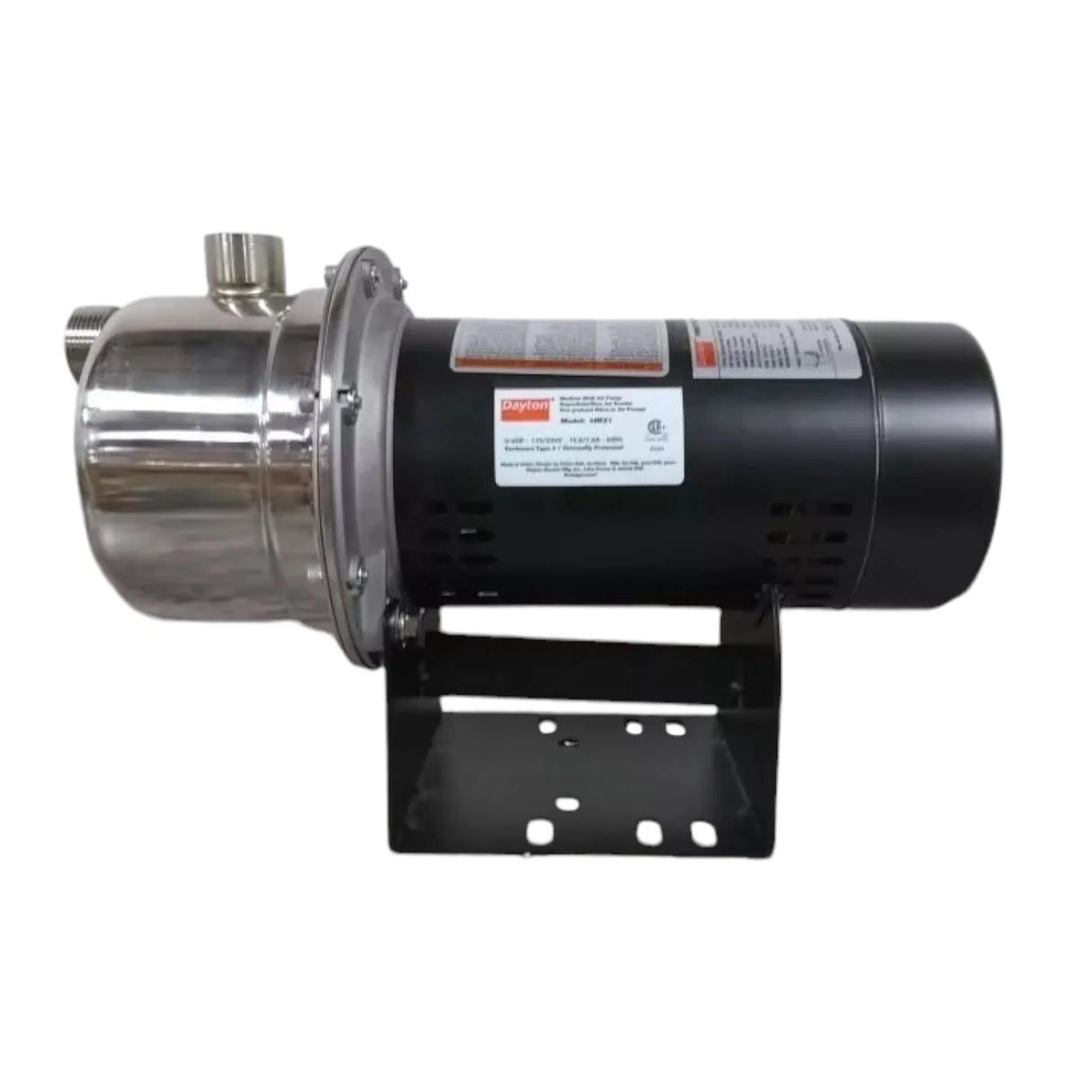 4HEZ1 Dayton NPT Discharge Shallow Well Jet Pump 3/4 HP 115/230VAC 1 I ...
