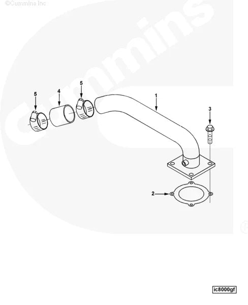 Cummins C6205114390 Air Intake Connection – Truck To Trailer